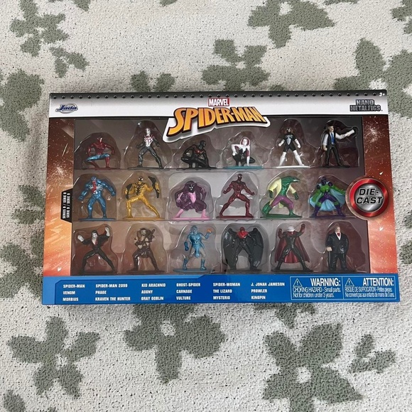 Marvel | Toys | Brand New Marvel Spiderman Die Cast Action Figure Set ...